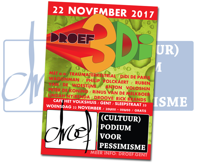 Poster Droef 3Di A3 - Droef.Gent