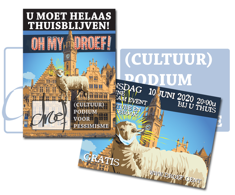 Flyer Oh My Droef! A6 - Droef.Gent